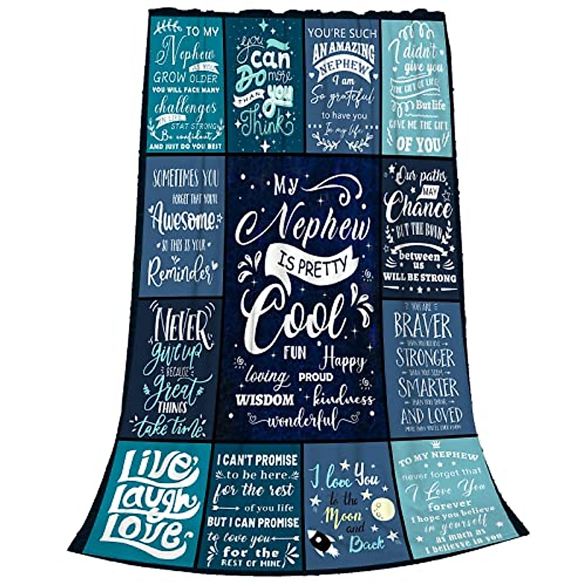 LGULDZ Birthday Gifts for Nephew from Aunt for Nephew from Aunt - Nephew Blanket Gifts from Auntie - Nephew Graduation Gifts Throw Blanket 50"x60"