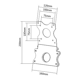 VIVO Adapter VESA Mount Kit, Bracket Set for Apple 21.5 inch and 27 inch iMac, Late 2009 to 2020 Models, LED Display Computer, Stand-MACB