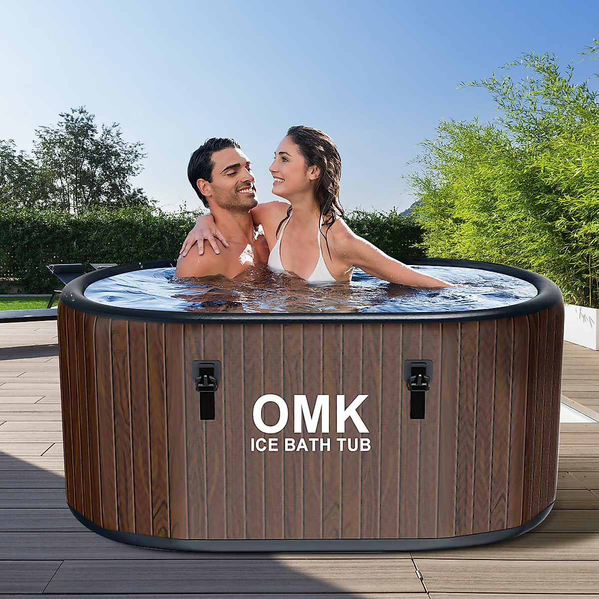 【Upgraded】 Cold Plunge Tub,Inflatable Ice Bath Tub for Athletes,Cold Bath Tub for Cold Water Therapy Recovery,Large 212 Gallon Ice Baths at Home or Outdoor-59 L x 32" W x 28" H