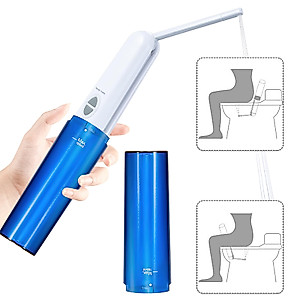 Portable Bidet Handy Rechargeable for Toilet - Electric Bidet Toilet with USB Cable for Men Handheld Travel Bidet Sprayer for Personal Use On The Traveling or Home Hygiene Cleaning - Blue Color……