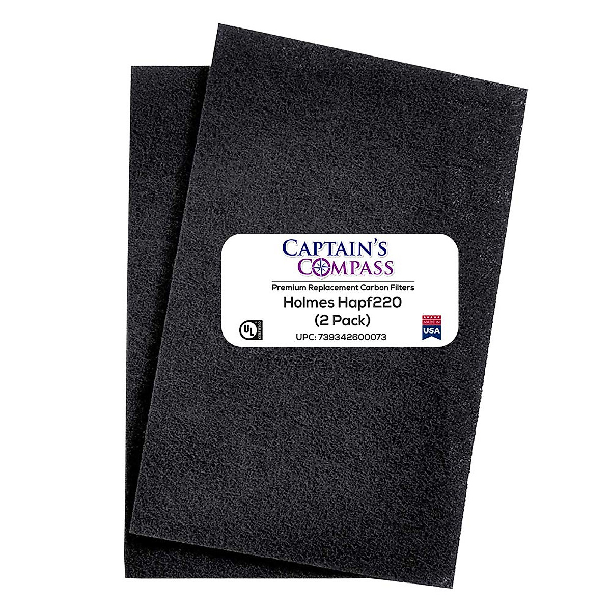 Replacement Carbon Pre-Filter (2 Pack) for Holmes HAPF220 Air Purifiers, Made in USA