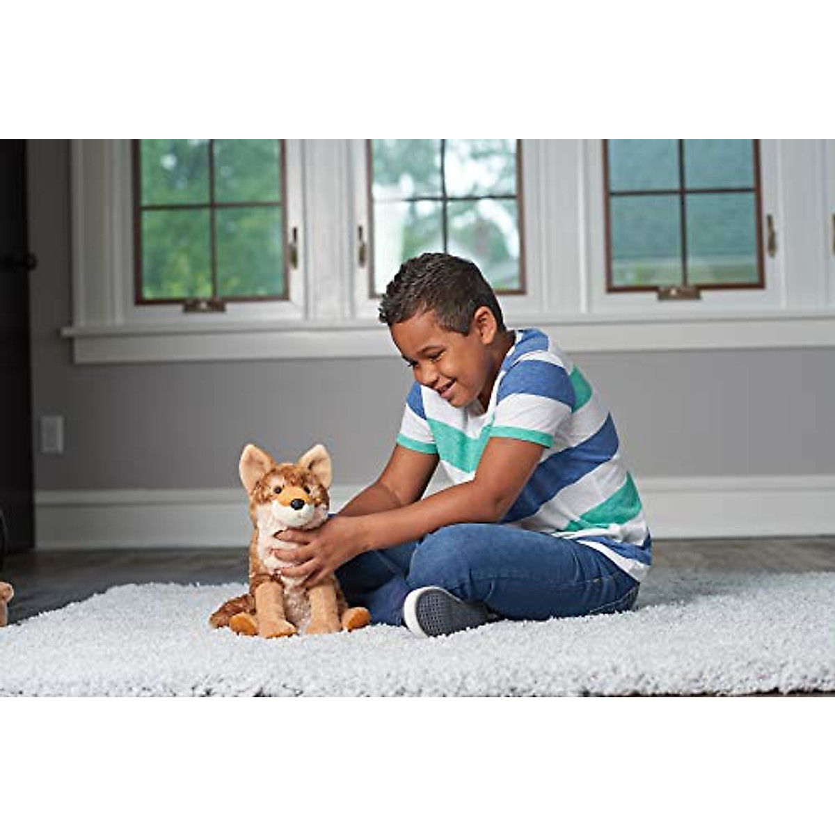 Wild Republic Coyote Plush, Stuffed Animal, Plush Toy, Gifts for Kids, Cuddlekins 12 Inches