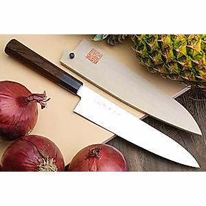 Yoshihiro Ice Hardened Stainless Steel Japanese Chef Knife Set (Gyuto (210mm) & Petty (150mm))