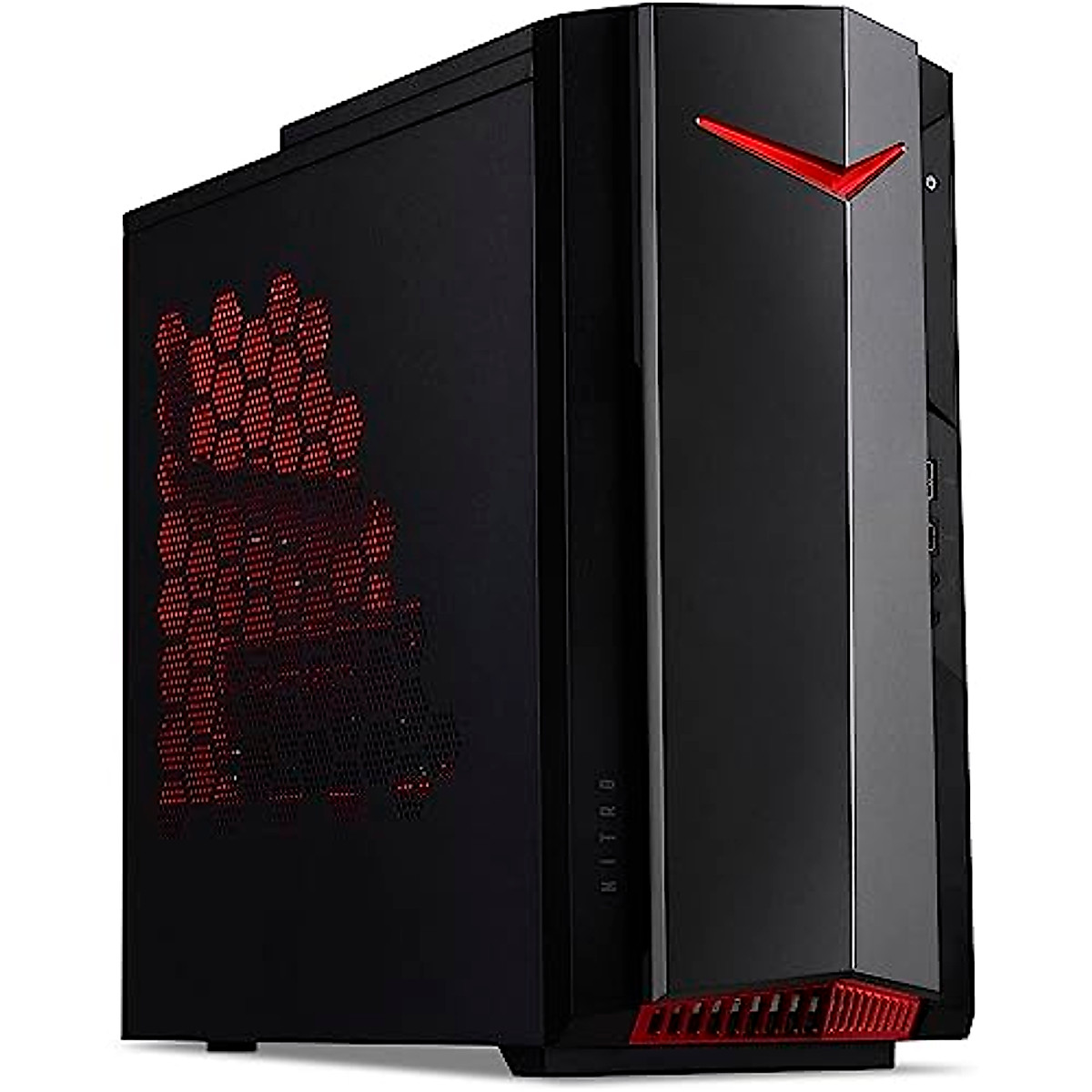 acer Nitro 50 Gaming Desktop Computer | 12th Generation Intel Hexa-Core i5-12400F (Beats i7-10700F) | 32GB DDR4 2TB SSD | Nvidia GeForce GTX 1650 4GB Graphic | USB-C DVI Win11 Black + HDMI Cable