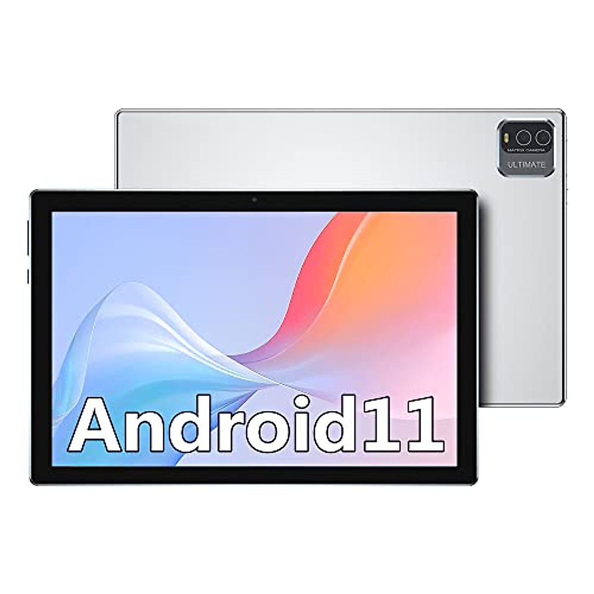 CUPEISI Tablet 10 inch Android 11 Tablets 2GB+32GB Quad-Core Tablet FHD 1280x800 Display Tablet (Silver)