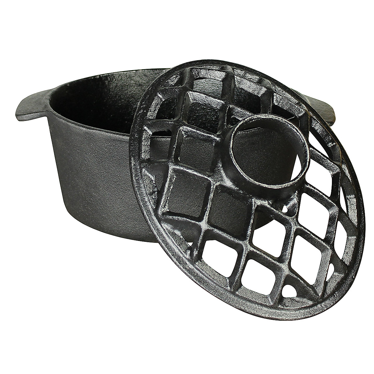 US Stove Company LS-02 Lattice Steamer, Black