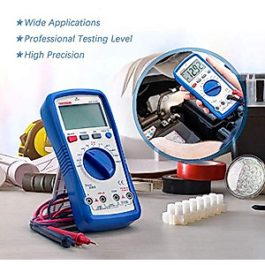 Etekcity Professional Digital Multimeter Voltmeter A1000, AC/DC Voltage Tester, TRMS 6000 Counts, Current, Resistance, Frequency, Continuity, Capacitance, Diode, Temperature, NCV