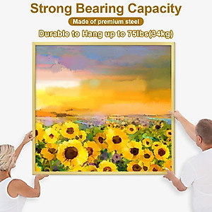 MAPVOLUT 372 PCS Picture Hanging Kit, Christmas Decorations Indoor Outside Picture Hangers, Heavy Duty Picture Frame Mirror Wall Hanging Hardware Hooks Kit with Nails Sawtooth for Hanging Picture