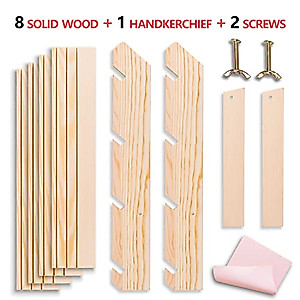 TOUNALKER 2 Packs Wooden Cupcake Display Stand, 4-Step Tiered Wood Retail Rustic Risers Display Shelf Organizer, Tabletop Vendor Display Shelves Rack for Collectibles Figures Perfumes Desserts