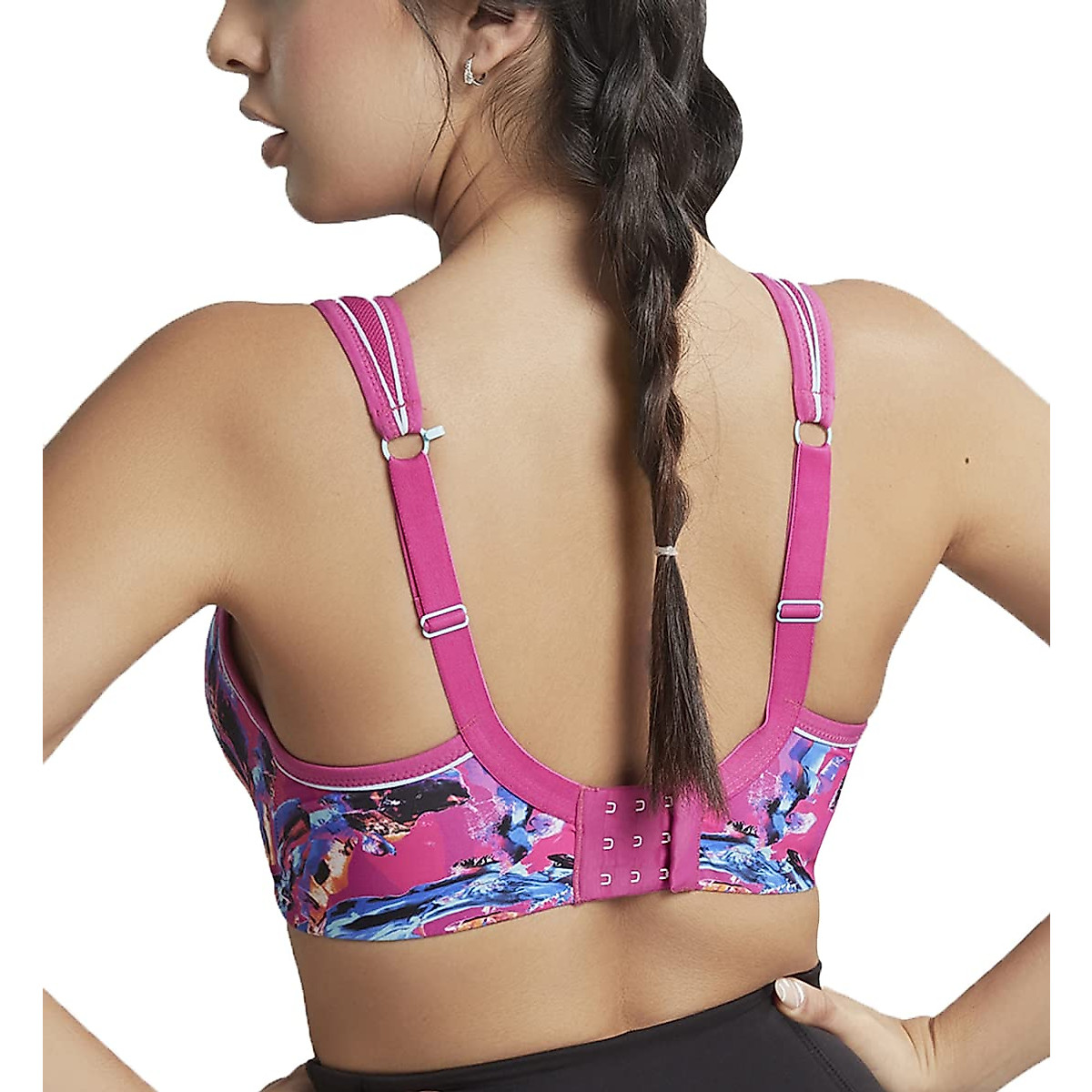 Panache Women's High Impact Underwire Sports Bra, Abstract Orchid, 28DD