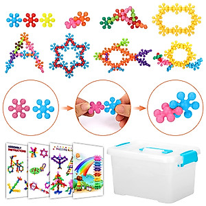 FALDAA 400 Pieces Building Blocks Kids STEM Toys Educational Building Toys Discs Sets Interlocking Solid Plastic Building Blocks for Preschoolers Kids Boys and Girls Aged 3+ Kids Toys (400PCS)