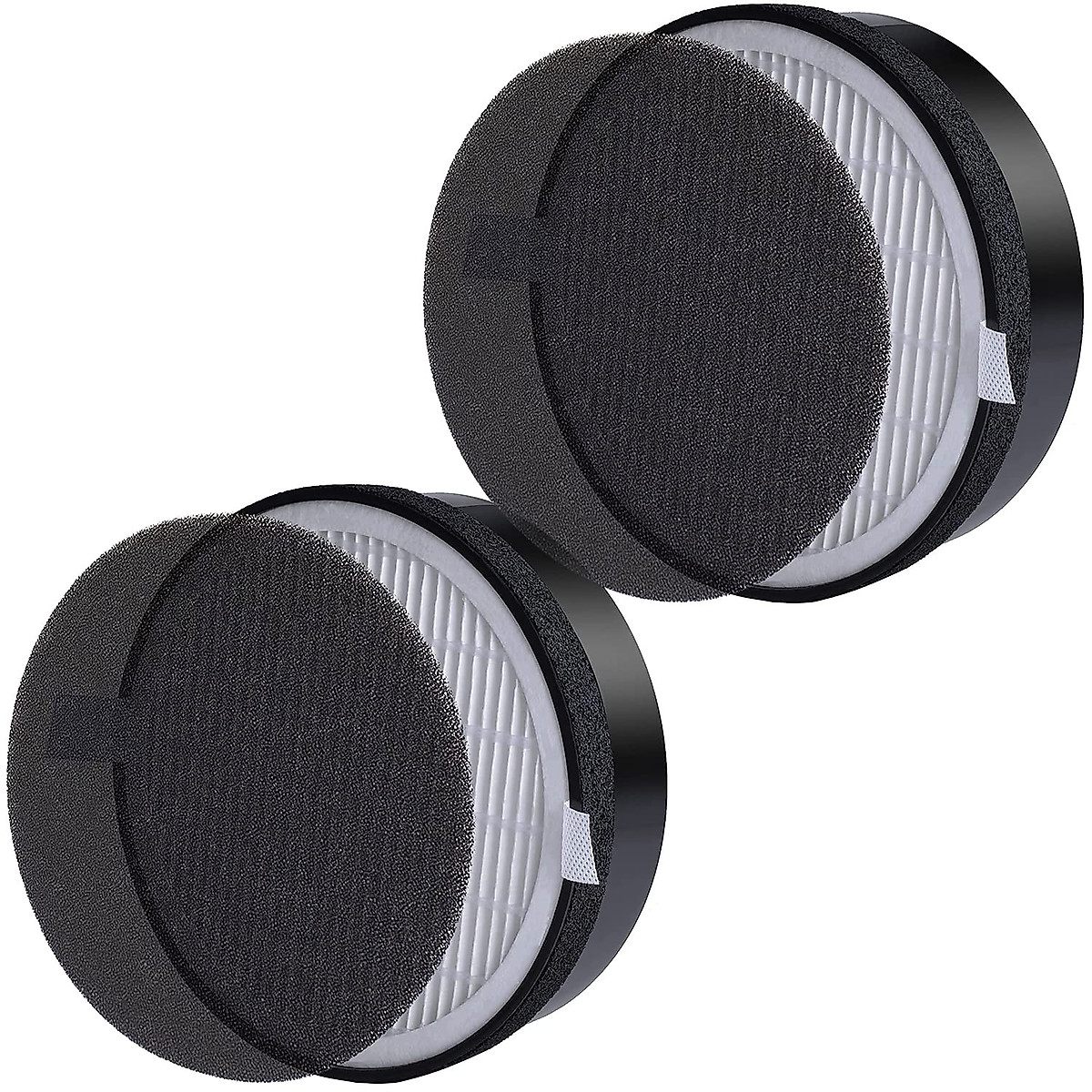 Replacement Filter for LV-H132 Air Purifier, Compatible with Laukowind 3-in-1 Nylon Pre-Filter, High-Efficiency Activated Carbon True HEPA Filters, Part LV-H132-RF, 2 Pack