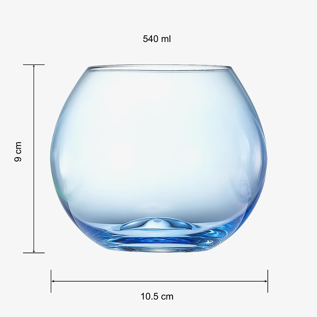 Colored Wine Glass Set, Large 12oz Bubble Glasses Set of 6, Unique Italian Style Tall for White & Red Wine, Water, Margarita Glasses, Color Tumbler, Gifts, Viral Beautiful Glassware (Stemless Wide)