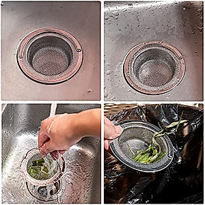 MAEXUS Sink Drain Strainer, Kitchen Sink Strainer, Sink Stopper, Drain Stopper Used to Prevent Clogging of Kitchen Sinks (4.5 Inches in Diameter)