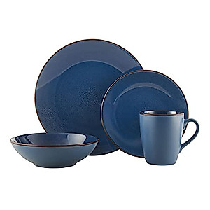Pfaltzgraff Pierce 16-Piece Dinnerware Set, Service for 4, Blue