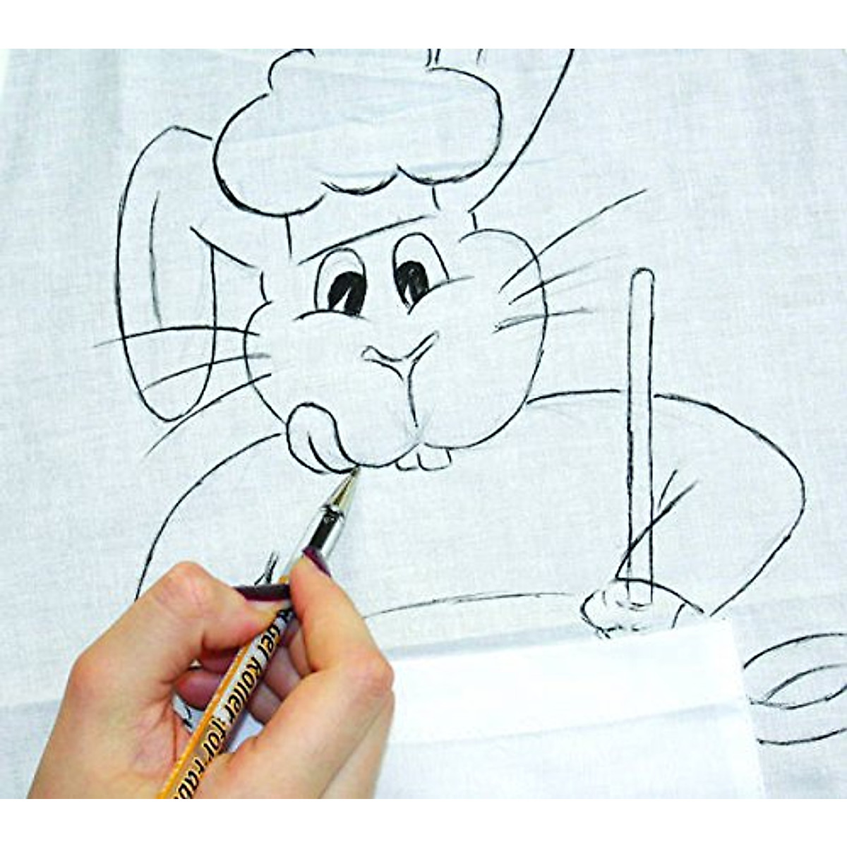 Gel Roller for Fabric, 1.0mm, Bold Lines, Permanent, Black Ink, Box of 12 (BN15-A)