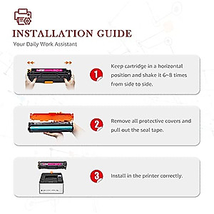 Toner Kingdom Remanufactured Toner Cartridge Replacement for HP 305 305A 305X 312 312A 312X 304A for HP Laserjet Pro 400 300 Color MFP M451dn M451nw M475dn M476nw M476dw M351A M375nw Printer (5 Pack)