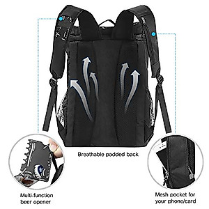 SEEHONOR Insulated Cooler Backpack Leakproof Soft Cooler Bag Lightweight Backpack with Cooler for Lunch Picnic Hiking Camping Beach Park Day Trips