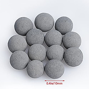 Lystaii 120pcs Tourmaline Balls for Betta Aquarium Tank Balls Mineral Calcium Mineral Balls for Freshwater Aquarium Tank Shrimp Crayfish Water Conditioner Aquatic Décor Tank Accessories