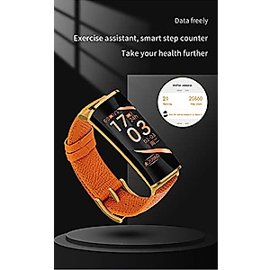 Smart Watch with True Wireless Earbuds 2 in 1, Business Style Smart Bracelet Fitness Tracker, Heart Rate Monitor, Sleep Monitor, Calorie Step Counter for Sport