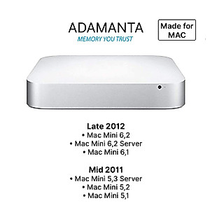 Adamanta 16GB (2x8GB) Apple Memory Upgrade DDR3L 1600MHz SODIMM Compatible for iMac (Mid 2011, Late 2012, Early/Late 2013, Late 2014, Mid 2015), MacBook Pro (Early/Late 2011, Mid 2012), Mac Mini RAM