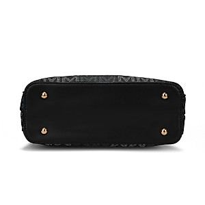 MKF Crossbody bag for women - Removable Adjustable Strap - Vegan leather Crossover Designer messenger Purse Black