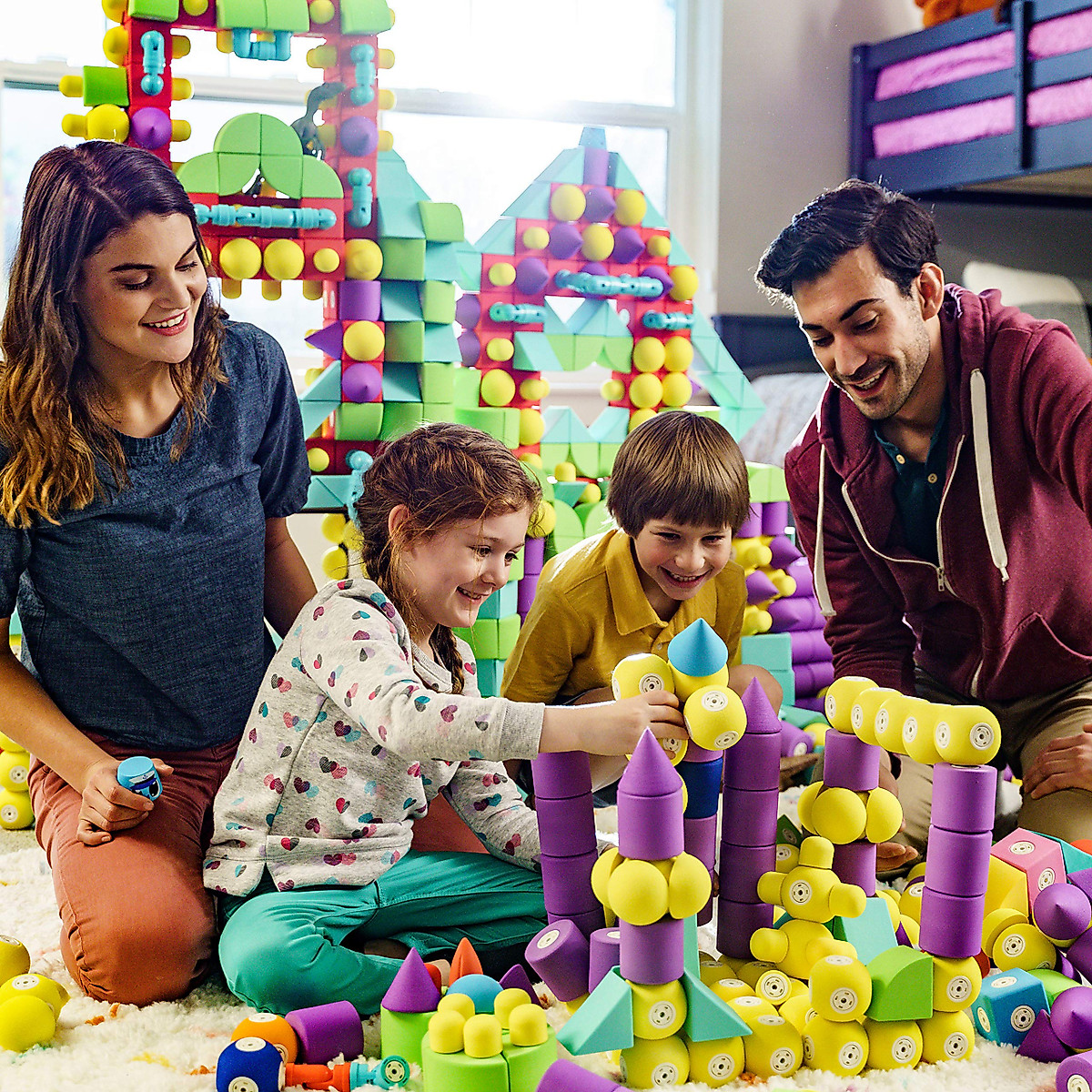 Blockaroo Magnetic Foam Blocks – STEM Preschool Toys for Children, Toddlers, Boys and Girls, The Ultimate Bath Toy – Critter Set, Bath Building Blocks, Engineering Toys for Kids 3-6