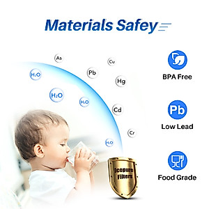 ICEPURE GSWF Water Filter Replacement Compatible with GE GSWF, Utilizes Advanced Activate Coconut Carbon Block 3 PACK