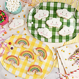 Set of 2 Rainbow cookie cutters (Designs: Kawaii Cloud and Rainbow), 2 pieces - Bakerlogy