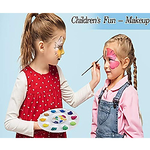 inifus 22 PCS Paint Tray Palettes for Kids, Plastic Paint Pallet with 10 Wells, Acrylic Artist Paint Tray Palette for Kids, Students to Acrylic Oil Watercolor Craft Supplies DIY Art Painting