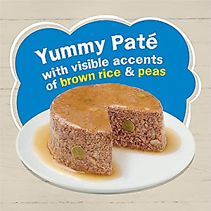 Purina Friskies Wet Cat Food Pate Ocean Favorites With Natural Salmon, Brown Rice and Peas - (24) 5.5 oz. Cans