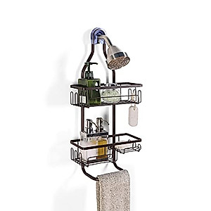 SunnyPoint Sturdy Tubing Structure Bathroom Hanging Shower Head Caddy Organizer (Standard, ORB)