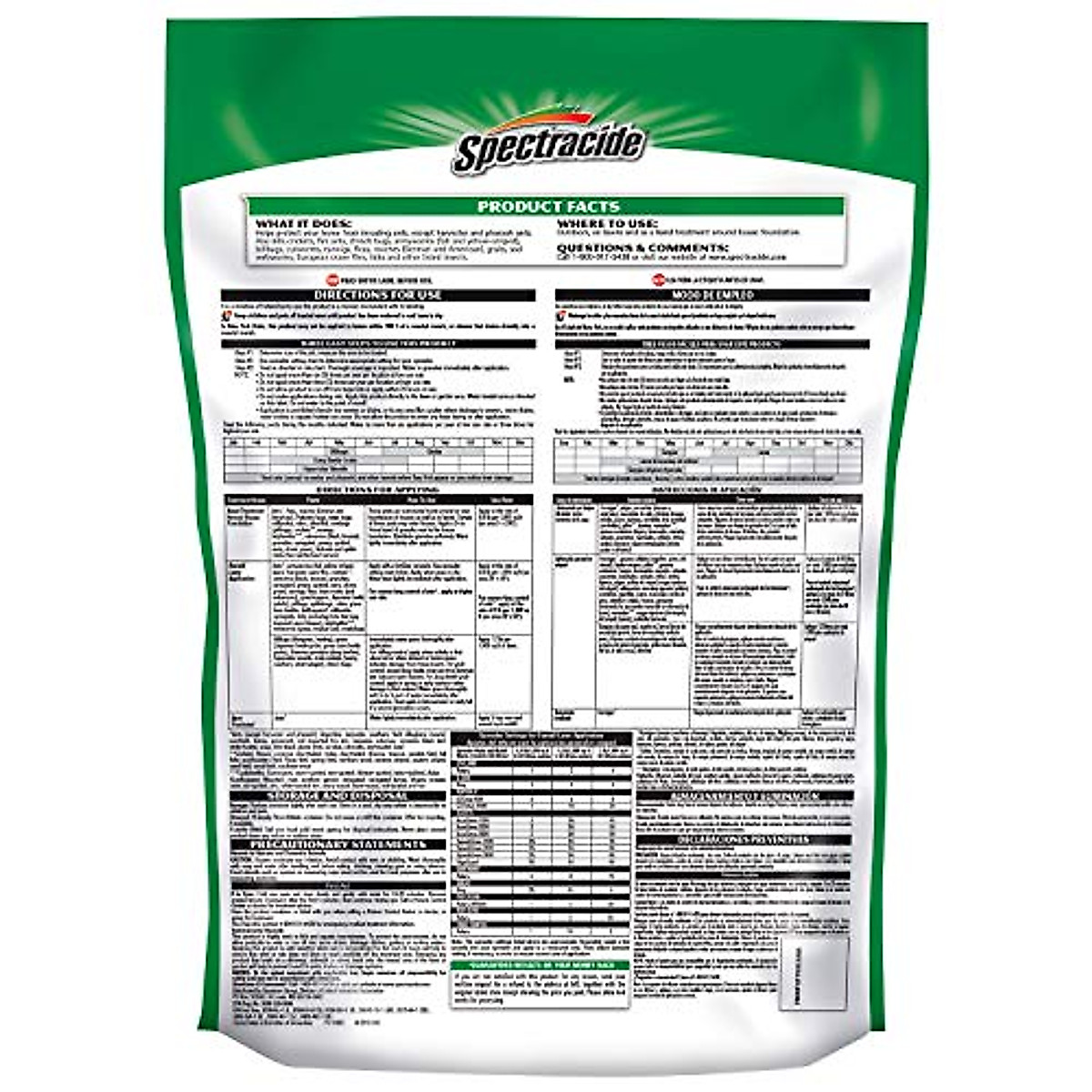 Spectracide Triazicide Acre Plus Insect Killer Granules For Lawns, Protects Lawns, Vegetables, Fruit & Nut Trees, Roses, Flowers, Trees & Shrubs, 32 fl Ounce