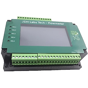 Flow Meter Liter/Gallon Counter Totalizer X5-5 Sensors 5 Alarms