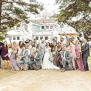 6 Pack New Years Eve Biodegradable Confetti Cannon Confetti Poppers | Multicolor | TUR Party Supplies | Launches Up to 25ft | Giant (12 in) | Party Poppers for Graduation, Birthdays, Weddings, and Memorial Day