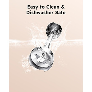 Sangcon Immersion Blender Handheld, 3-in-1 Hand Blender Electric, 400W Handheld Blender, Stainless Steel Blade Stick Blender with Whisk, Milk Frother Attachments - Black