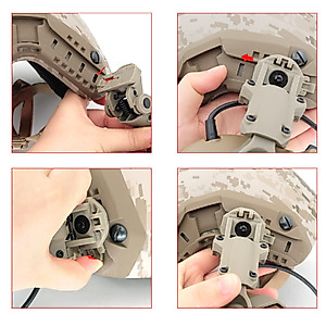 Hearangel ARC Rail Adapter Accessories for Comta ii Comta iii Tactical Headsets Upgade Version for ARC Rail Mounting