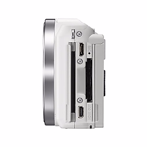 Sony Alpha a5000 Mirrorless Digital Camera with 16-50mm OSS Lens (White)