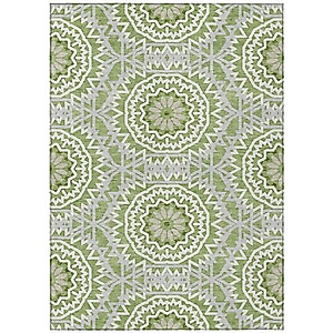 Addison Rugs Chantille ACN619 Green 9' x 12' Indoor Outdoor Area Rug, Easy Clean, Machine Washable, Non Shedding, Bedroom, Living Room, Dining Room, Kitchen, Patio Rug