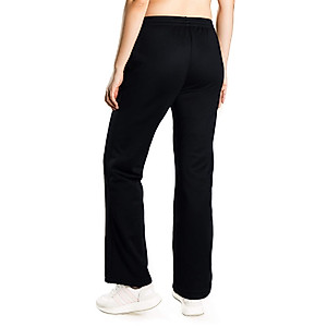 Yogipace Extra Tall Women's Water Resistant Thermal Fleece Pants Winter Lounge Running Sweatpants with Pockets,37",Black,M