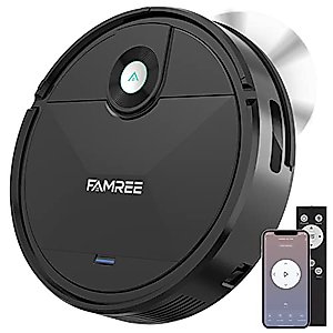 MT-200 Robot Vacuum Cleaner, 1800Pa Strong Suction WiFi/App Self-Charging Robotic Vacuums Quiet Mini Vacuum Cleaner for Pet Hair, Hard Floor, Medium-Pile Carpets