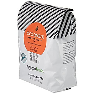 AmazonFresh Colombia Ground Coffee, Medium Roast, 32 Ounce