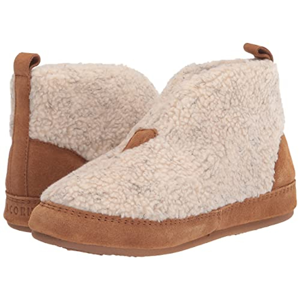 Acorn womens Recycled Ela Boot With Berber Upper and Lining Slipper, Natural, 5 6 US