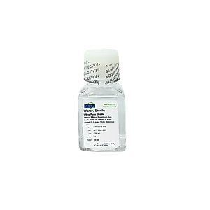 Sterile Water - Ultra Pure Grade - RNase/DNase/Endotoxin Free, Sterile, 0.05um Filtered & Autoclaved 18.2 Mega Ohm-cm Deionized Water - 125mL