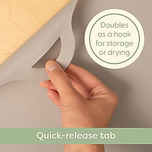 UpwardBaby Silicone Baby & Toddler Placemats - Non-Slip Table Protector for Eating at Home & Restaurants - Baby Essentials - Silicone Placemat