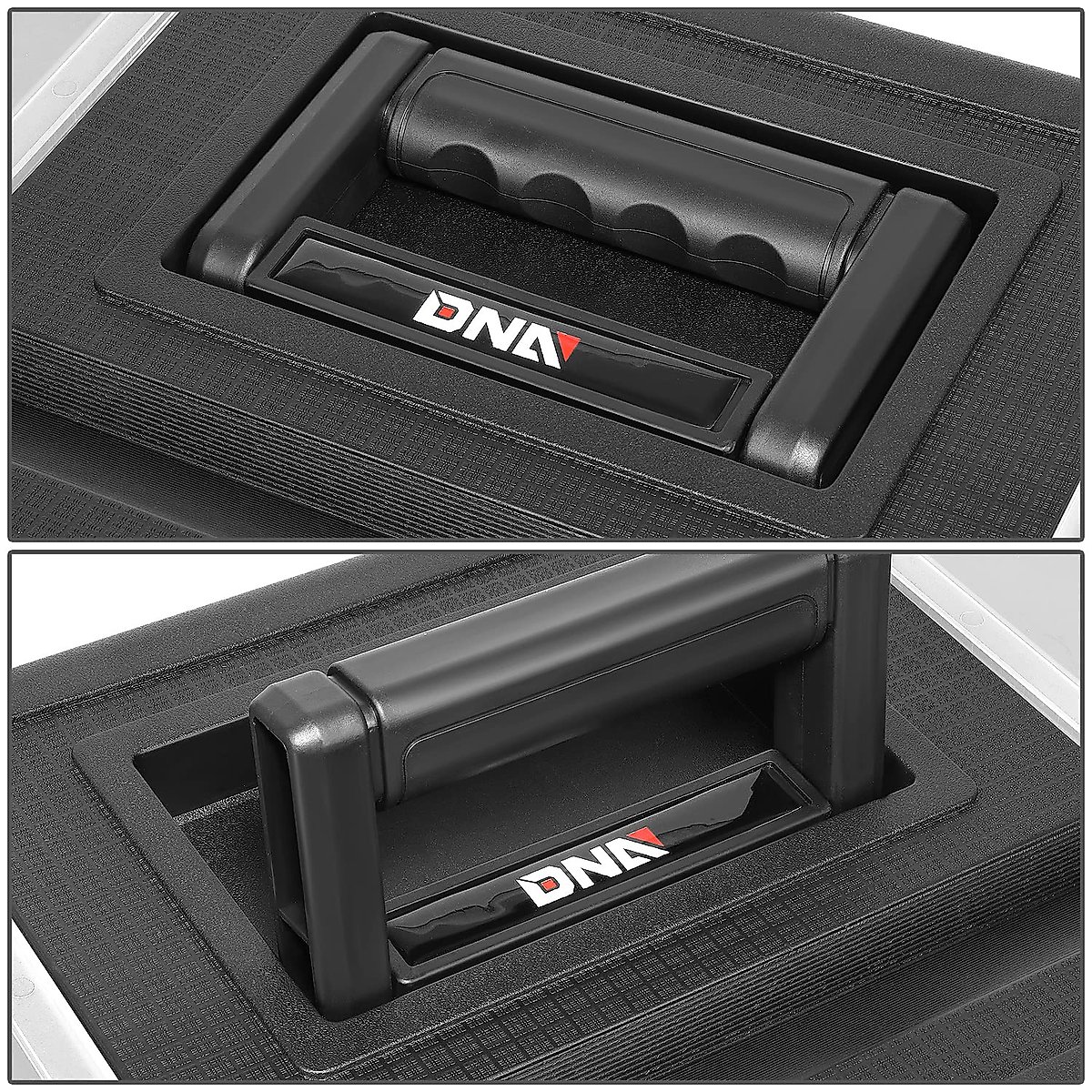 ‎DNA MOTORING TOOLS-00223 ‎19.5" x 28.5" x 12" 3-Tier Stackable Separate Hand Case Tool Boxes Trolley, 3-in-1 Storage Compartments,Yellow