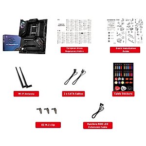 MSI MPG B650 Carbon WiFi Gaming Motherboard (AMD AM5, ATX, DDR5, PCIe 4.0, M.2, SATA 6Gb/s, USB 3.2 Gen 2, HDMI/DP, Wi-Fi 6E, AMD Ryzen 7000 Series Desktop Processors)