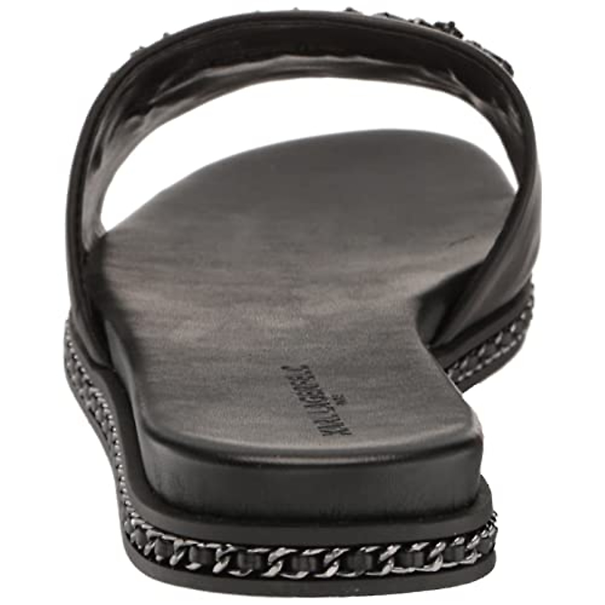 Karl Lagerfeld Paris womens Slide Sandal, Black, 10 US