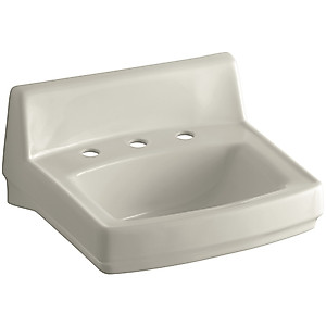 Kohler K-2030-N-G9 Greenwich Wall-Mount Lavatory with 8" Centers and Sealed Overflow, Sandbar
