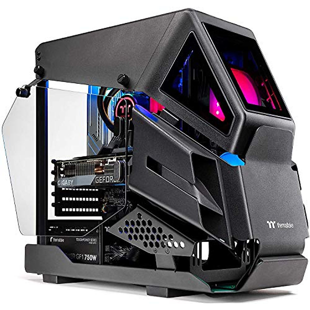 Thermaltake AH-370 Liquid-Cooled PC (AMD Ryzen 7 3700X, RTX 3070, 16GB RGB 3600Mhz DDR4 ToughRAM RGB Memory, 1TB Gen4 NVMe M.2, WiFi, Win 10 Home) Gaming Desktop Computer AHT2-B550-A37-LCS